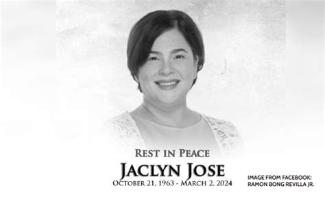 Jaclyn Jose Will Never Be Forgotten Bong Revilla