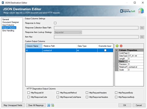 Proper Output Handling With Kingswaysoft Json Destination Component