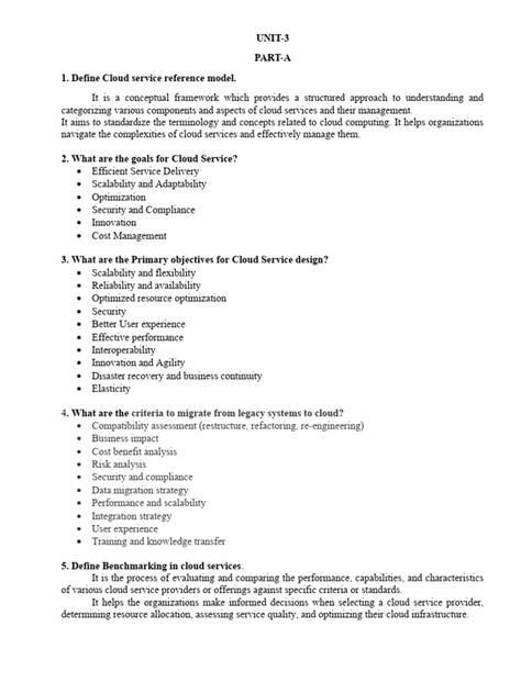 Unit 3 Cloud Service Management Pdf Cloud Computing Scalability