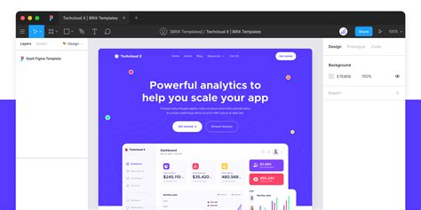 Techcloud X Colorful Saas Figma Template Free Figma Resource