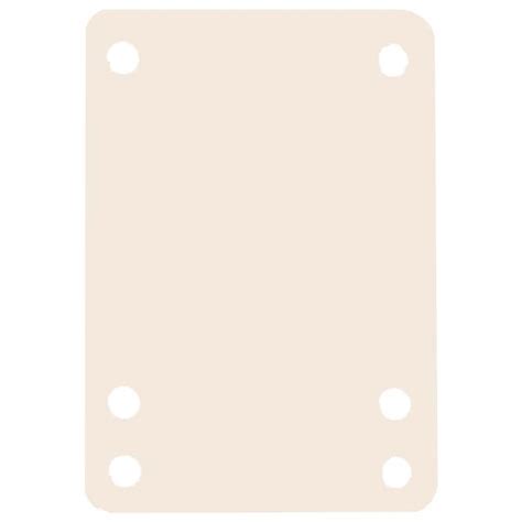 Essentials Riser Pads 18th White Boarder Labs Skateshop