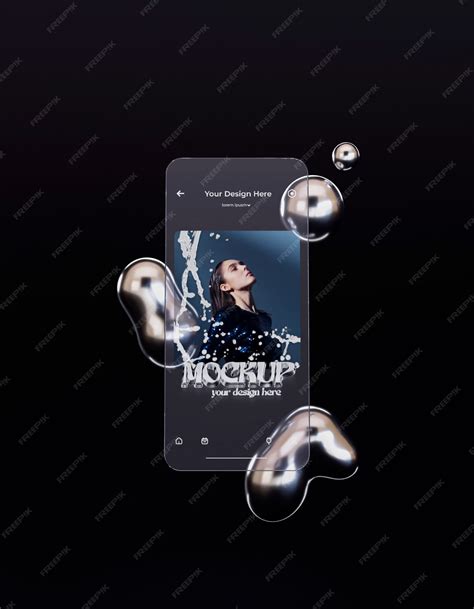 Premium Psd Glassmorphism Presentation Mockup