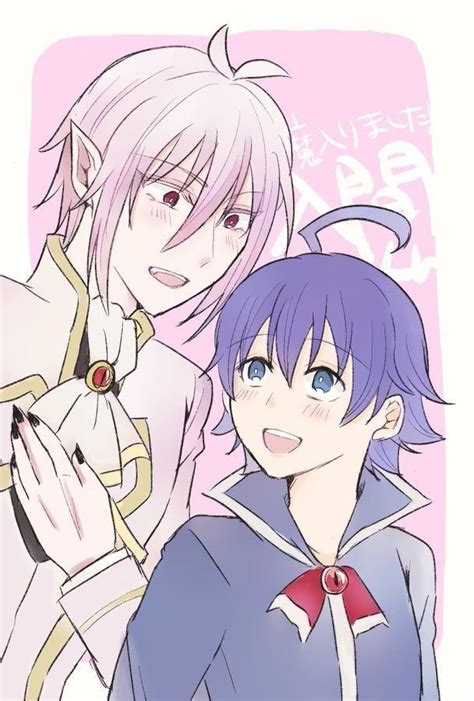 Two Anime Characters Are Standing Next To Each Other