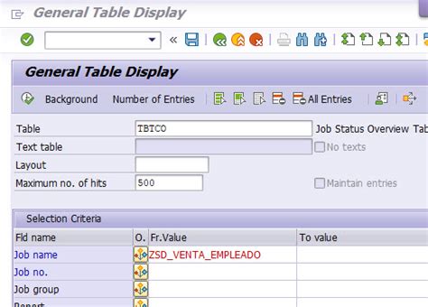 Tbtco Job Table Abap Example