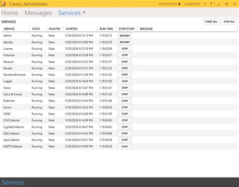 Using The Canary Admin Client Version 24 Getting Started Canary Community