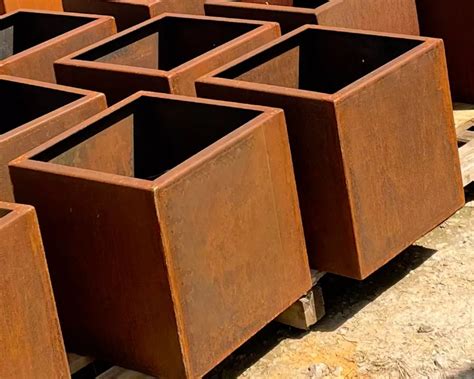 Rust Board Flower Box Weathering Planter Weathering Steel Material