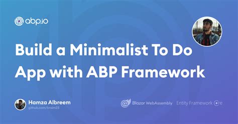 Build A Simple To Do App With Abp Framework Single Layer Blazor Wasm Ef Core Abpio