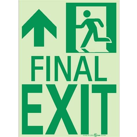 Final Exit Sign 50F 3SN L