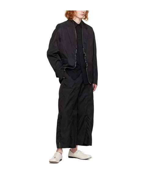Ader Error Elva Suit Coat In Black Modesens