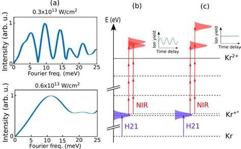 The Fourier Analysis Blue Solid Lines Of The Quantum Beat Download Scientific Diagram