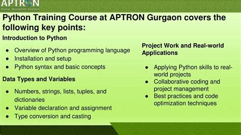 Ppt Python Training In Gurgaon Powerpoint Presentation Free Download Id12193552
