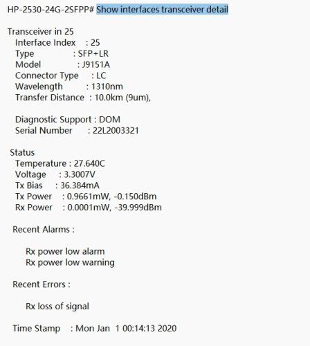 How To Show Interface Transceiver Details On Brand Switches