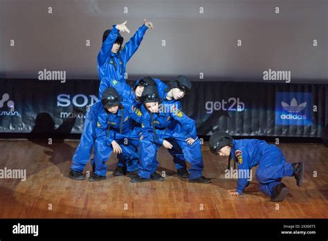 Moscow Apr 1 On Stage Band Called Avenue Dance On Hip Hop International Cup Of Russia 2012