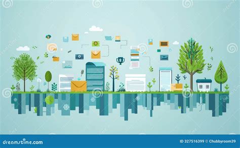 Document Management The Infographic Illustrates The Transition In Document Management Starting