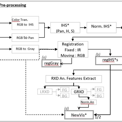 schema of the proposed pre processing workflow final products of the