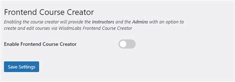 Frontend Course Creator LearnDash Support