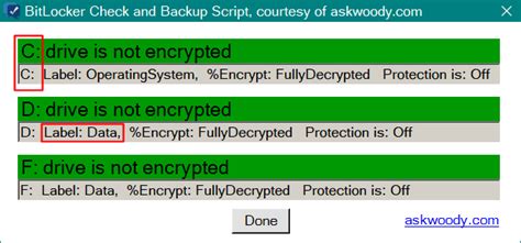 Topic Bitlocker On My New Machine Is The Disk Encrypted Askwoody