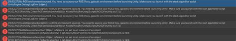 Sourcing Issue Meesage Issue RobotecAI Ros For Unity GitHub