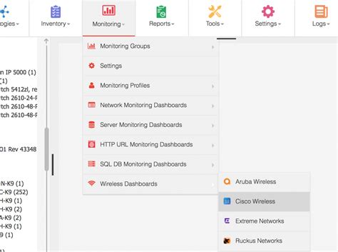 Cisco Wireless Dashboards Network Monitoring Tools