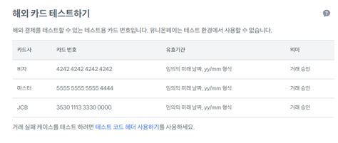 해외카드 결제 테스트 시 Your Bank Does Not Provide 3d Secure Authentication