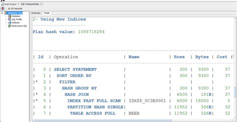 Oracles Sql Tuning Advisor And Sql Devleoper