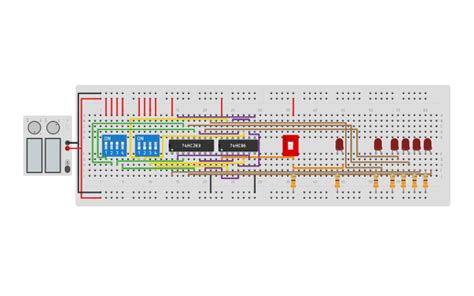 Circuit Design Somador E Subtrator Tinkercad