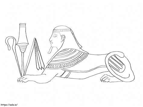 Sphinx Printable Coloring Page