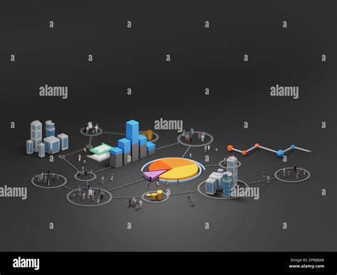 Big Data Analytics Abstract Concept Graphs And Charts Showing Information And Groups Of People