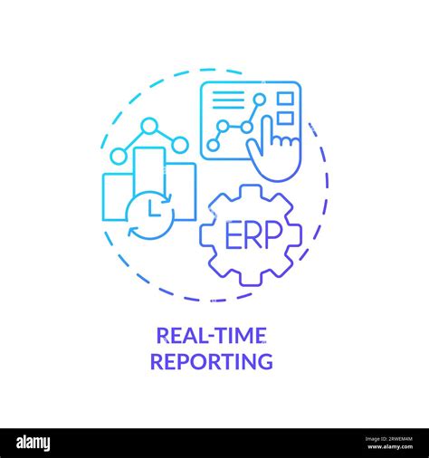 2d Real Time Reporting Line Icon Concept Stock Vector Image And Art Alamy