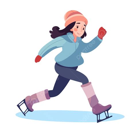 Ice Skating Clipart Girl Woman Skating Skating Skates Skateboard In