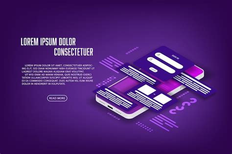 Premium Vector Vector Isometric Mobile User Login Security Data