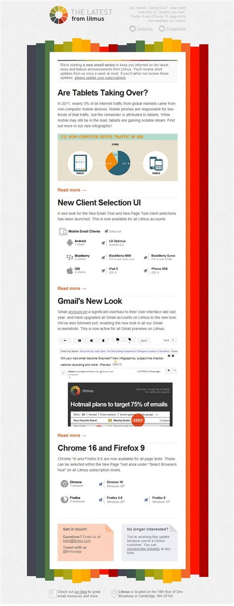 Mobile Friendly Responsive Layout From Litmus Web Design Email Design Mobile Marketing