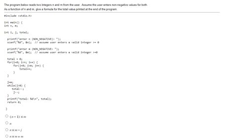 Solved The Program Below Reads Two Integers N And M From The
