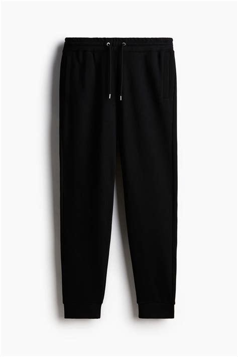Regular Fit Tapered Joggers Black Joggers Men Tapered Joggers Joggers