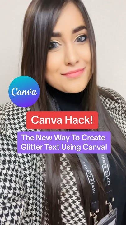 Canva Tutorial - How To Make Glitter Text Using Canva’s Brand New App 🤯 #canvatutorial # ...