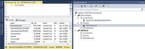 Overview Of Solutions And Projects In Ssms