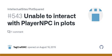 Unable To Interact With PlayerNPC In Plots Issue 543