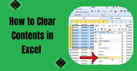 Effortless Efficiency Mastering The Excel Clear Contents Shortcut Enjoytechlife