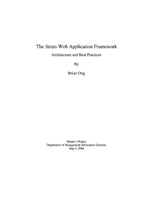 Fillable Online Struts Framework Pdf DOC SERVE Fax Email Print PdfFiller