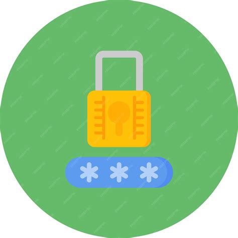 Premium Vector Password Locked Flat Illustration