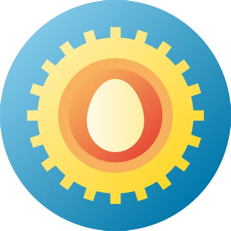 Settings Flat Circular Gradient Icon