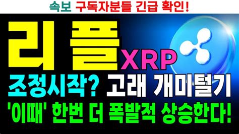 리플 전망 🔥트럼프 충격발표🔥xrp 고래의 마지막 개미털기에 흔들리지마세요 이때 한번 더 폭발적 상승한다 리플코인 리플전망 리플 Youtube