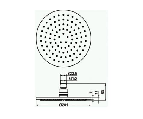 Ideal Standard Rain Deszczownica 200mm Chrom B9442aa Outlet Tanie Łazienki