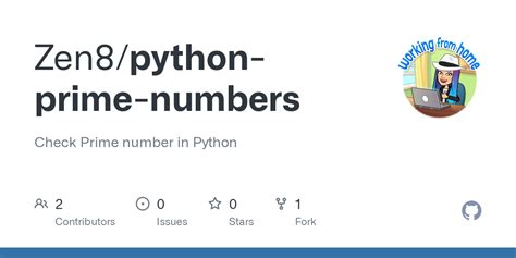 Github Zen8python Prime Numbers Check Prime Number In Python
