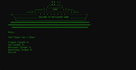 Github Sashagunerbattleship Console Game Written In C