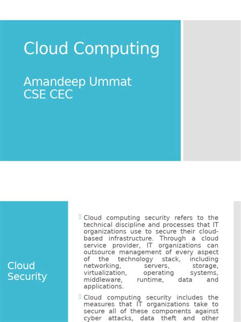 Unit 51 Pdf Cloud Computing Security