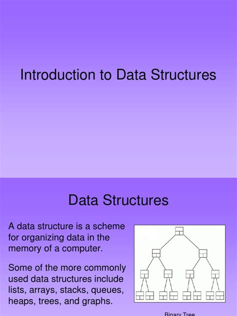 introduction to data structures pdf data type array data structure