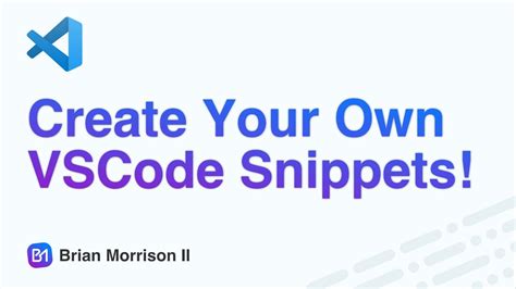 Create Your Own Vscode Snippets Snippet Generator Plugin Youtube