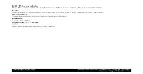 pdf integrated transceiver design for visible light communication