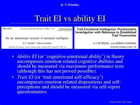 PPT Trait Emotional Intelligence PowerPoint Presentation Free Download ID